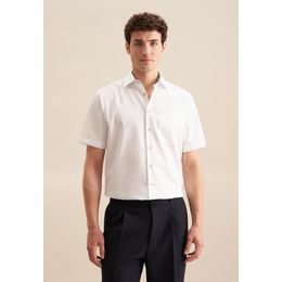 Seidensticker Herren Businesshemd "Comfort", wei&szlig;, Gr. 43, unifarben, 100% Baumwolle, Hemden, Comfort Kurzarm Kentkragen Uni