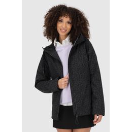 alife and kickin ALIFE & KICKIN Damen Outdoorjacke "LILOUAKB", schwarz, Gr. M, bedruckt, Web, Obermaterial: 100% Polyester, Jacken