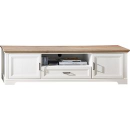 Lowboard Innostyle, B:193cm H:54cm T:51cm, wei&szlig;, Holzwerkstoff, MDF, Wohnzimmer, Sideboards, "Jasmin", Breite 193 cm, 2 Holzt&uuml;ren, 1 Schubkasten, 1