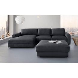 Ecksofa Places of Style, B:303cm H:84cm T:176cm, grau, 100% Polyester, Wohnzimmer, Sofas, "Bloomfield, bequem und elegant, OTTOs Choice, Breite