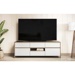TV-Schrank Home Affaire, B:164cm H:58cm T:39cm, wei&szlig;, FSC-zertifizierter Holzwerkstoff, Wohnzimmer, Schr&auml;nke, "Stranda, moderner TV-Unterschrank,