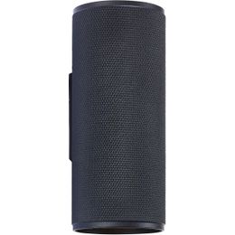 Brilliant Wandleuchte "Marty", 2, &Oslash; 6cm H: 15cm, 1 Stk., schwarz, Wohnzimmer, Leuchten, Up/Down Light, 16 x 7 cm, GU10, Aluminium