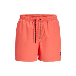 Jack & Jones JACK & JONES Herren Badeshorts "Badeshorts SWIM SHORTS", orange, Gr. S, Obermaterial: 100% Polyester PES., Badehosen