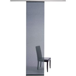 Schiebegardine HOMING, B:60cm H:245cm, blau, Polyester, Wohnzimmer, Gardinen, "Manhattan", modern, Wohnzimmer, Schlafzimmer