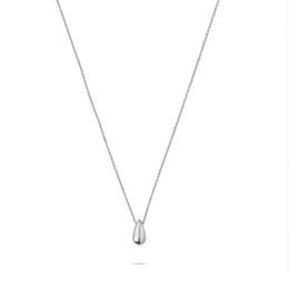 Damen Kette mit Anhänger "Schmuck Geschenk Edelstahl Halskette The Mini Drop Tropfen", Edelstahl, L: 45 B: 2mm, silber, Liebeskind Berlin, Edelstahl,