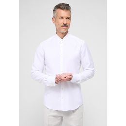 Eterna Herren Langarmhemd "SLIM FIT"weiß, Gr. 39, Twill, 59% cotton, 41% Leinen, Hemden