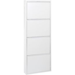 HEINE HOME Schuhschrank, B/H/T: 50cm x 136cm x 15cm, wei&szlig;, Flur, Schr&auml;nke