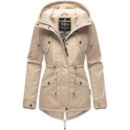 Marikoo Damen Winterjacke "Manolya", grau, Gr. XXL, Oberstoff: 100% Baumwolle, Futter: 100% Polyester, Wattierung: 100% Polyester, Ärmelfutter: 100%