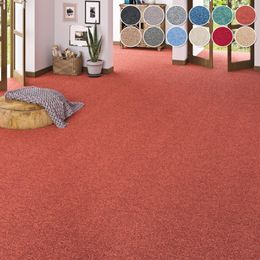 my home Teppichboden "Fortis, Schlinge, Made in Netherlands", B : 400cm 1 Stk., 5mm, L: 225cm, orange, Schlafzimmer, Teppiche, meliert, Breite 400