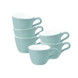 Seltmann Weiden Espressotasse "Espressotassen Life Fashion 90 ml 6er Set", 6 tlg.gr&uuml;n chic, Trinkgef&auml;&szlig;e