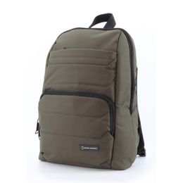 Damen Cityrucksack "Pro", National Geographic, gr&uuml;n, Nylon, Rucks&auml;cke, mit gepolstertem Tablet-Fach