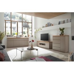 Kommode MCA furniture, B:100cm H:104cm T:40cm, grau, Holzwerkstoff, Wohnzimmer, Sideboards, "PALAMOS Kommode", T&uuml;ren mit D&auml;mpfung