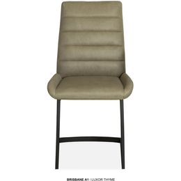 Esszimmerstuhl OMG DESIGN, B:51cm H:94,5cm T:61cm, beige, Polyester, St&uuml;hle, "Brisbane", Esszimmerstuhl, pflegeleichter Bezug