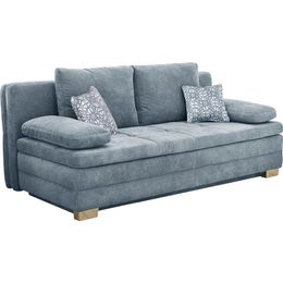 Jockenh&ouml;fer Schlafsofa, B:203cm H:85cm T:106cm, blau, JOCKENH&Ouml;FER GRUPPE, Jugendzimmer, Sofas, "Lincoln", mit Bettfunktion und Bettkasten, als Dauerschl&auml;fer