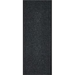 L&auml;ufer ANDIAMO, B:66cm H:6mm L:750cm, grau, Polyethylen (PE), Flur, Teppiche, "Mitch, Made in Belgium", Schmutzfangl&auml;ufer, meliert, mit Bord&uuml;re, In-