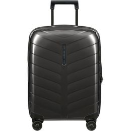 Samsonite Hartschalen-Trolley "ATTRIX, verschiedene Größen und Farben", grau, Polypropylen, Strukturmuster, Koffer, Hartschalen-Koffer Reisegepäck