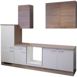 K&uuml;chenzeile Flex-Well, B:270cm H:234cm T:60cm, wei&szlig;, Komplettk&uuml;chen-Sets, "Samoa, ohne E-Ger&auml;te", Gesamtbreite 270 cm