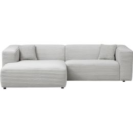Polsterecke Home Affaire, B:267cm H:66cm T:163cm, grau, Sofas, "BAKELS, Ecksofa-Set mit Hocker, L-Form mit Schlaffunktion", Ecksofa-Set (incl.