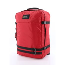 Damen Cityrucksack "Hybrid", National Geographic, rot, Kunstfaser, Rucks&auml;cke, mit verstaubaren Tr&auml;gern