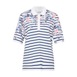GOLDNER Damen Poloshirt "Hautangenehmes Druck-Poloshirt", orange, Gr. 52, Obermaterial: 95% Viskose CV. 5% Elasthan EL., Shirts