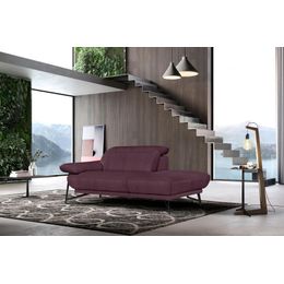Egoitaliano Damen Ottomane "Anais, erstklassiges Designsofa, Breite 179 cm, Fu&szlig;farbe schattengrau", B/H/T: 179cm x 74cm x 106cm, Luxus-Microfaser,
