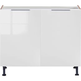 Sp&uuml;lenschrank Optifit, B:100cm H:87cm T:58,4cm, wei&szlig;, K&uuml;che, Schr&auml;nke, "Tara", Breite 100 cm