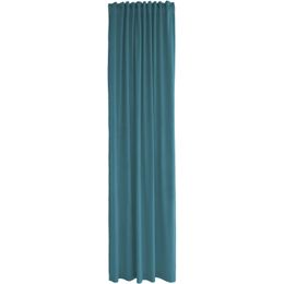 Vorhang HOMING, B:140cm H:245cm, blau, Polyester, Wohnzimmer, Gardinen, "Velia", Fertigschal