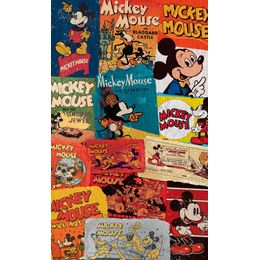 Komar Vliestapete "Digitaldruck Vlies - Mickey - Billboard - Größe 120 x 200 cm", B/L: 120mm x 200mm, Rollen:, rosa, Wohnzimmer, Tapeten, Kinderzimmer