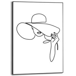 Poster Reinders, B:50cm H:70cm T:1,6cm, schwarz-wei&szlig;, Wohnzimmer, Bilder, "Shadow Hat"