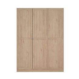 Kleiderschrank Home Affaire, B:147cm H:200,1cm T:61,7cm, braun, Spanplatte, Kinderzimmer, Schr&auml;nke, "Billund Aufbewahrung Kasten Schrank Stauraum",