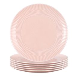 Seltmann Weiden Fr&uuml;hst&uuml;cksteller "Fr&uuml;hst&uuml;cksteller Amina &oslash; 22,7 cm 6er Set", L:22,7cm, rosa, Speiseteller