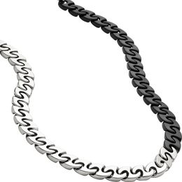 Diesel Damen Edelstahlkette "Schmuck Geschenk Halsschmuck Halskette", Edelstahl, L: 50 B: 10mm, schwarz, Edelstahl, B:10mm, Halsketten