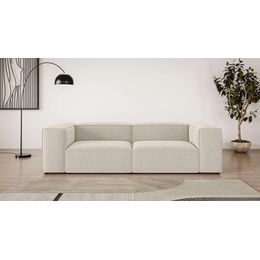 Big-Sofa OTTO HOME, B:260cm H:72cm T:100cm, beige, 100% Polyester, Sofas, "HAILY Modularsofa, Maße B/T/H: 260/100/72 cm", als Modul oder separat