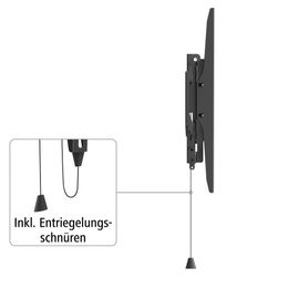 Hama TV-Wandhalterung "Wandhalterung (fix, 32"- 65", VESA 400x400)", schwarz, Ger&auml;tehalterungen, mit Diebstahlschutz