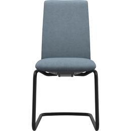 Polsterstuhl stressless, B:53cm H:92cm T:59cm, blau, Microfaser DINAMICA (88% Polyester, 12% Polyurethan), Esszimmer, St&uuml;hle, "Laurel", Low Back,