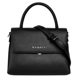 Bugatti Damen Henkeltasche "ALMATA", schwarz, Kunstfaser, clean, Taschen