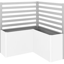 Rankgitter BioHort, B:152cm H:91cm, silber, Stahlblech, Rankhilfen, f&uuml;r BioHort Hochbeet Belvedere L150