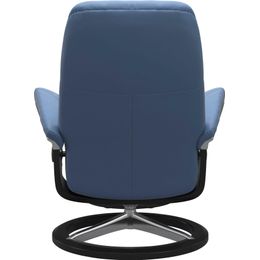 stressless Relaxsessel "Consul" Set, Relaxsessel mit Hocker, mit Hocker, mit Signature Base, Gr&ouml;&szlig;e M, Gestell Schwarz