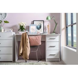 Schreibtisch Inosign, B:108cm H:76,6cm T:50,2cm, wei&szlig;, Jugendzimmer, Tische, "Tales", platzsparend mit Stauraum, ideal f&uuml;r das Home Office