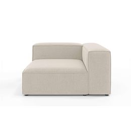 Ottomane OTTO HOME, B:130cm H:72cm T:130cm, beige, 100% Polyester, Sofas, "HAILY links/rechts bestellbar, Loungem&ouml;bel, Ma&szlig;e B/T/H: 130/130/72 cm",