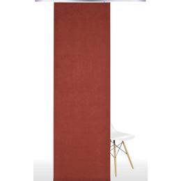 Schiebegardine Liedeco, B:60cm H:245cm, rot, Polyester, Wohnzimmer, Gardinen, HxB: 245x60, ohne Paneelwagen