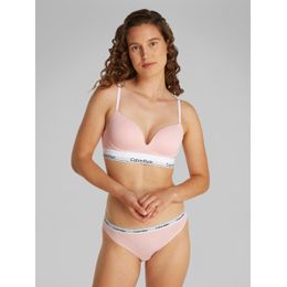 Damen Push-up-BH "PLUNGE PUSH UP", Calvin Klein Underwear, Gr. 85, rosa, Jersey, Obermaterial: 53% Baumwolle, 35% Modal, 12% Elasthan, BHs, mit