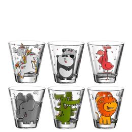 Leonardo Kinderbecher "Kinderbecher Bambini 215 ml 6er Set bunt", bunt, Trinkgefäße