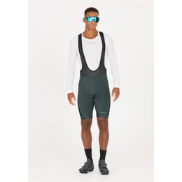 Endurance Herren Radhose "Brillant", grün, Gr. M, unifarben, 75% Polyamid, 25% Elasthan, Hosen, mit praktischen Trägern und hoher Funktionalität