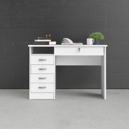 Schreibtisch Inosign, B:109,3cm H:75,6cm T:48,5cm, wei&szlig;, B&uuml;ro, Tische, "Function Plus, Arbeitstisch, B&uuml;rotisch, staurum, minimalistisch", mit 4