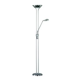 LED Stehlampe, 2, H: 180cm, silber, REALITY LEUCHTEN, Wohnzimmer, Leuchten