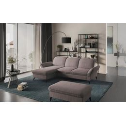 Sit & More Ecksofa SIT & MORE, B:267cm H:88cm T:200cm, grau, 90% Polyester, 10% Polyamid, Wohnzimmer, Sofas, "Leandro L-Form", Wahlweise mit Bett-, Kopfteil -