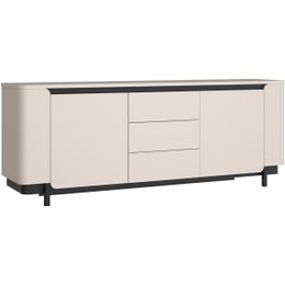 Sideboard FORTE, B:204,9cm H:77,9cm T:44,8cm, beige, Spanplatte, Wohnzimmer, Sideboards, "Vodol", Sideboard, Stauraum, Schubk&auml;sten, Soft Close