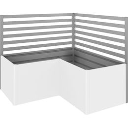 Rankgitter BioHort, B:201cm H:91cm, grau, Stahlblech, Rankhilfen, f&uuml;r BioHort HochBeet L2x1