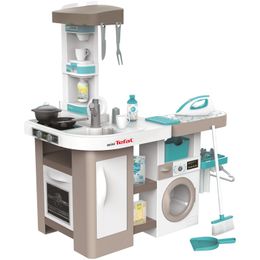 Smoby Kinder Spielküche "Tefal Studio Küche mit Waschsalon", grau, Kunststoff, B:87cm H:100cm T:64cm, Spielküchen